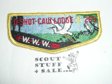 Order of the Arrow Lodge #265 O-Shot-Caw s5b Flap Patch