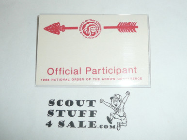 National Order of the Arrow Conference (NOAC), 1988 Official ...