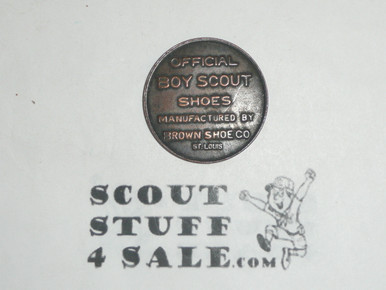 1920's Brown Shoe Company Boy Scout Coin / Token , Official Boy Scout Shoes