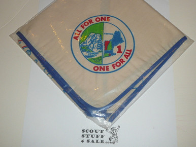 Region 1 1960's Philmont Trek Contingent Neckerchief with map of US ...