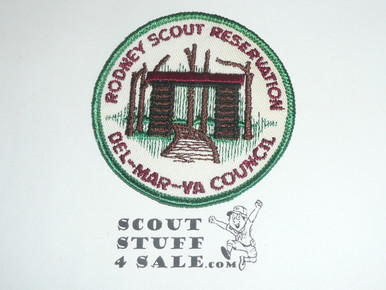 Rodney Scout Reservation Patch, Del-Mar-Va Council, grn bdr