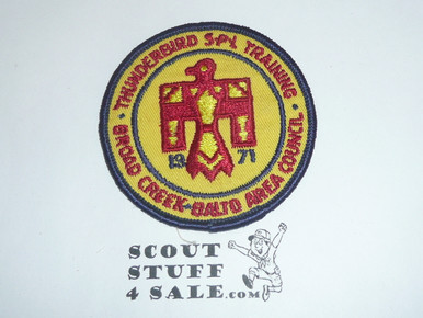 Broad Creek Camp Patch, Thunderbird SPL Training, 1971