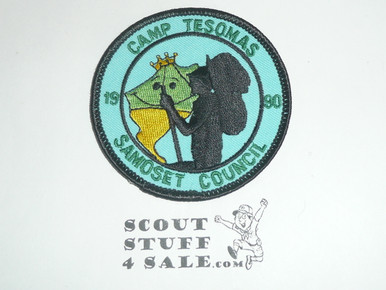 Camp Tesomas Patch, Samoset Council, 1990