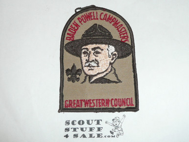 Camp Josepho Campmaster Patch, Great Western Council