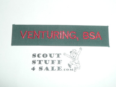 Program Strip - Venturing BSA on Green sheeting material