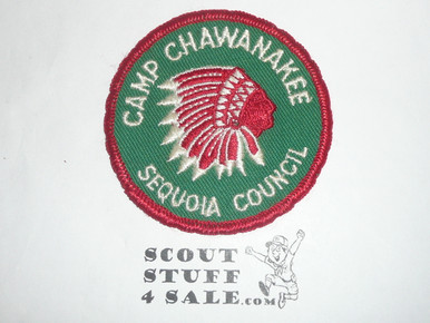 Camp Chawanakee Patch, Sequoia Council, 1960's, lite use