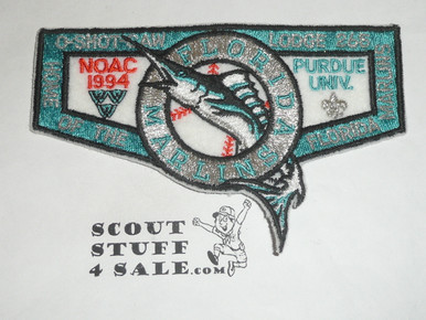 Order of the Arrow Lodge #265 O-Shot-Caw f6 felt 1994 NOAC Delegate ...