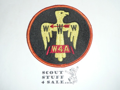 Section W4A Order of the Arrow Patch, pre fdl orange bdr