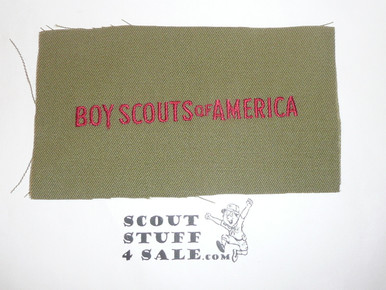 Program Strip - Boy Scouts of America, 1950's, on oversized cloth that ...
