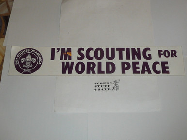 I'm Scouting for World Peace Bumper Sticker