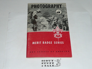 Photography Merit Badge Pamphlet, Type 6, Picture Top Red Bottom Cover ...