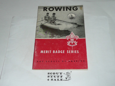 Rowing Merit Badge Pamphlet, Type 6, Picture Top Red Bottom Cover, 3-60 ...