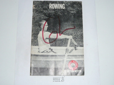 Rowing Merit Badge Pamphlet, Type 7, Full Picture, 2-69 Printing