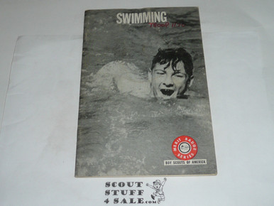 Swimming Merit Badge Pamphlet, Type 7, Full Picture, 1-71 Printing
