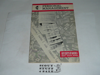 Personal Management Merit Badge Pamphlet, Type 9, Red Band Cover, 5-87 ...