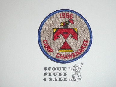 Camp Chawanakee Patch, Sequoia Council, 1986