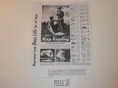 Map Reading, By Green Bar Bill, Boys' Life Single Topic Reprint
