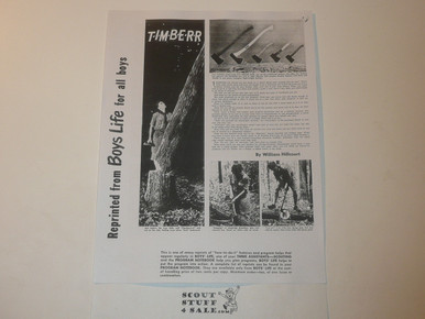 Timberrr How to Fell a Tree, By Green Bar Bill, Boys' Life Single Topic ...