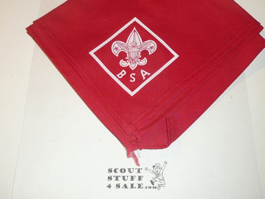 BSA National Supply Troop Neckerchief, Heat Transfer Emblem, Triangle, Red