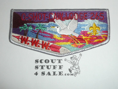 Order of the Arrow Lodge #265 O-Shot-Caw s38.5 Flap Patch