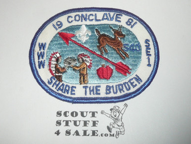 Order of the Arrow Section SE1 1981 Conclave Patch