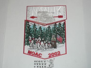 Order of the Arrow Lodge #355 Nanuk 2002 NOAC 2 Piece Flap Patch Set