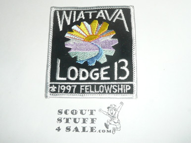 Order of the Arrow Lodge #13 Wiatava 1997 Spring Fellowship Patch