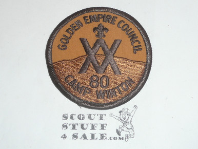 Camp Winton Patch, Golden Empire Council, 1980