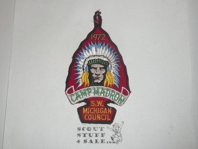 Camp Madron Patch, Southwest Michigan Council, 1972 - Boy Scout