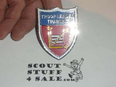 Troop Leader Training Enameled Metal Neckerchief Slide