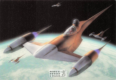 Star Wars Episode 1 Postcard, Naboo Starfighters, by Classico SF #106-025