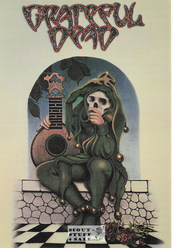 Grateful Dead Jester Stanley Mouse Art Postcard Classico San Francisco ...