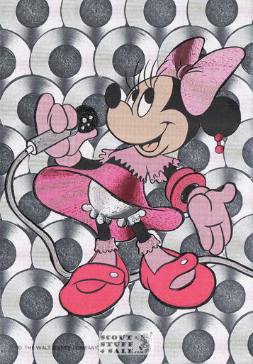 Minnie Mouse Metallic Cartoon Postcard Walt Disney by Classico SF #406-834