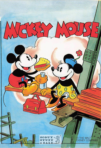 Mickey Mouse Builder Mickey Postcard by Classico San Francisco #511-047