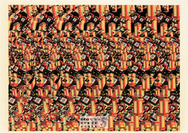 Long Distance Feeling - Magic Eye 3D Optical Illusion Postcard ...