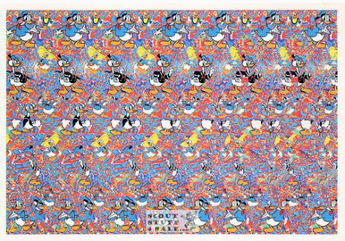 Donald Duck Disney Magic Eye 3D Optical Illusion Postcard, Classico SF ...