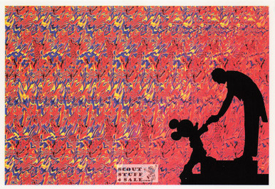 Mickey Mouse Disney Magic Eye 3D Optical Illusion Postcard, Classico SF ...