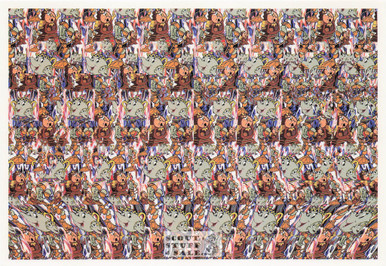 Beauty & The Beast Disney Magic Eye 3D Optical Illus Postcard, Classico ...