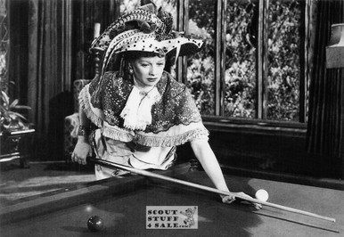 Lucille Ball Shooting Pool Postcard, Classico San Francisco #552-002