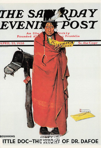 SEE AMERICA FIRST, Norman Rockwell Artwork Postcard, Sat Eve Post, #611-200