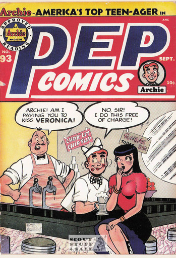 Sept 1952 PEP - Archie Comic Book Cover Postcard, Classico SF #631-013