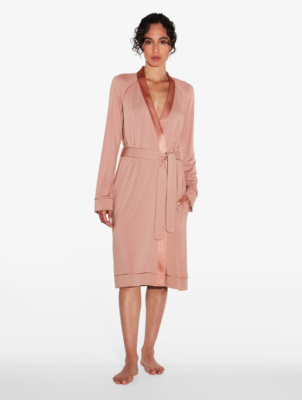 Short Robe in Blush Clay | La Perla