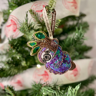 Sequin Sloth Ornament