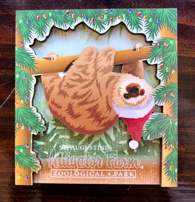 Holiday Sloth Magnet