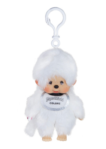 Monchhichi Colors Keychain Plush - White