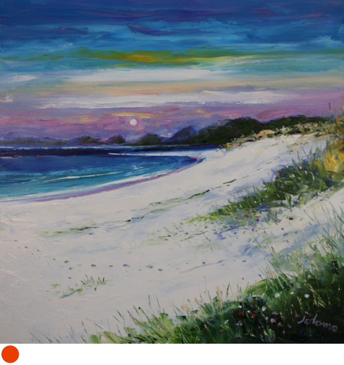 The Big Beach Isle of Berneray by Jolomo SOLD - The Glasgow Gallery
