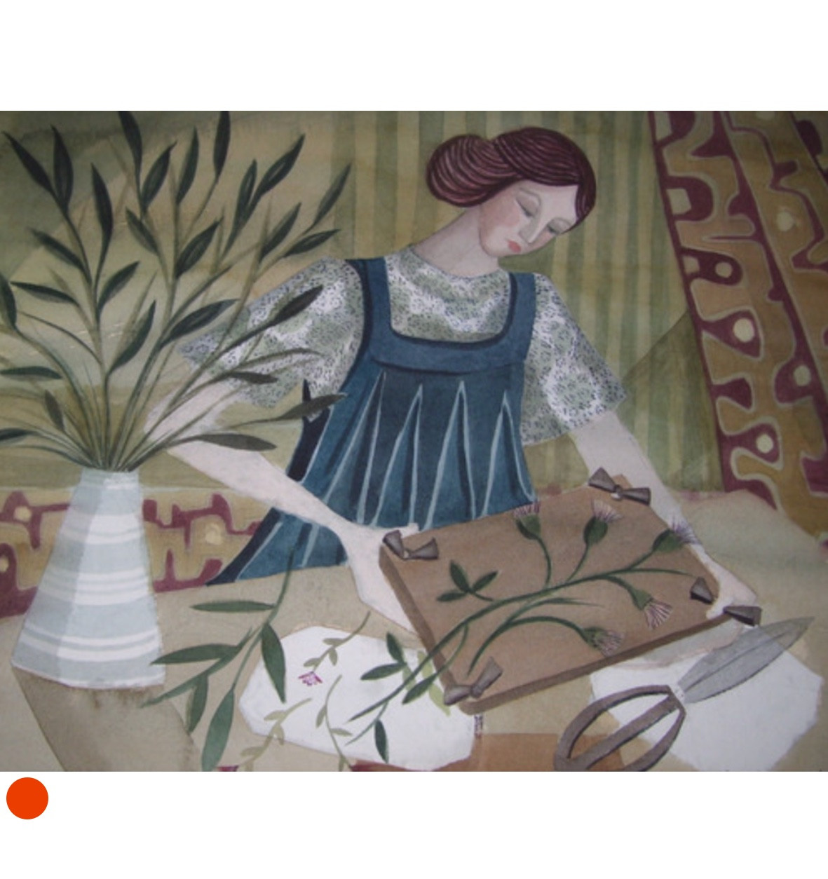 The Flower Press by Madeleine Hand SOLD - The Glasgow Gallery