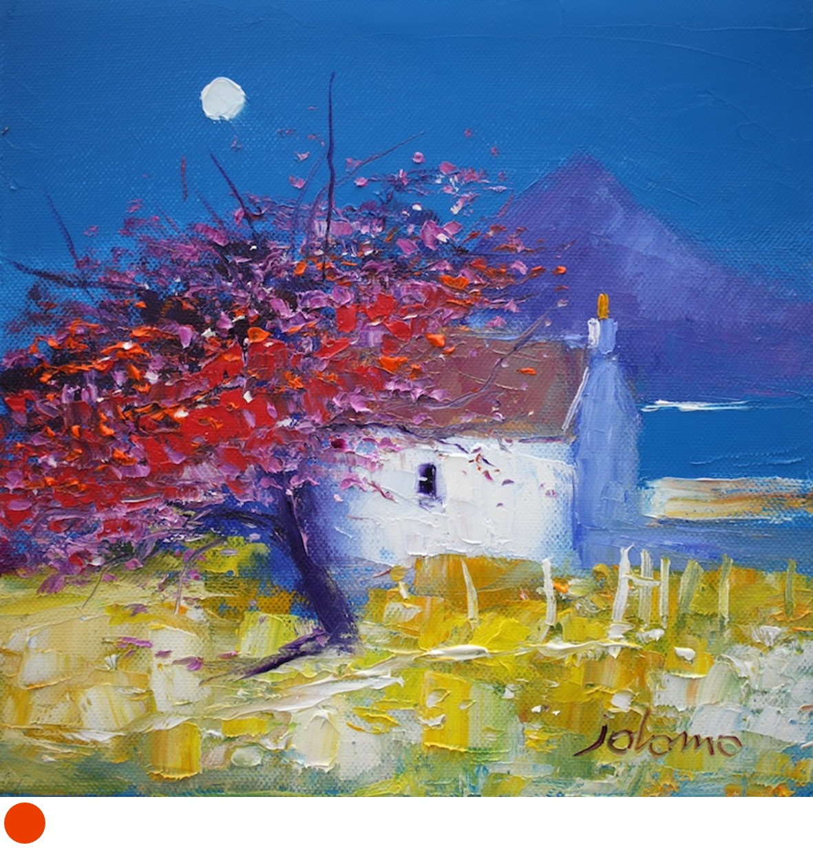 Spring Blossoms Isle Of Mull by Jolomo SOLD - The Glasgow Gallery