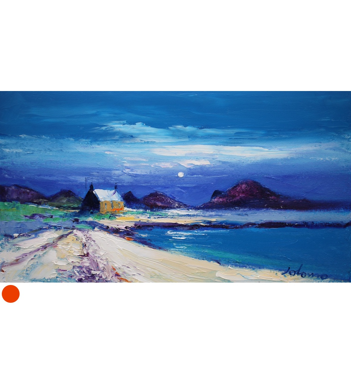 Taransay Looking To The Hills O'Harris by Jolomo SOLD - The Glasgow Gallery