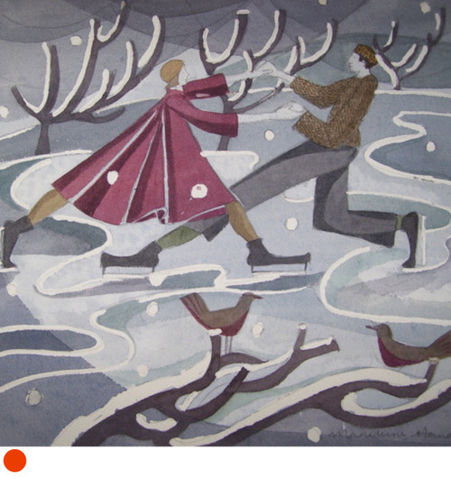 Skating on Thin Ice by Madeleine Hand SOLD - The Glasgow Gallery